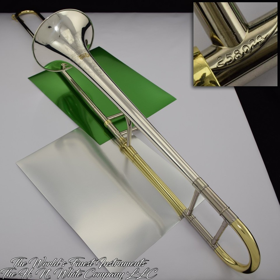 1941 Vintage King H. N. White 2B Silver Tone Trombone Killer SN: 258028 ...