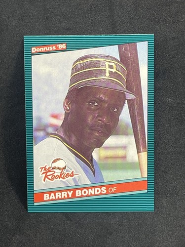1986 86 Donruss The Rookies Box Set Barry Bonds Rookie RC #11, Pirates ...