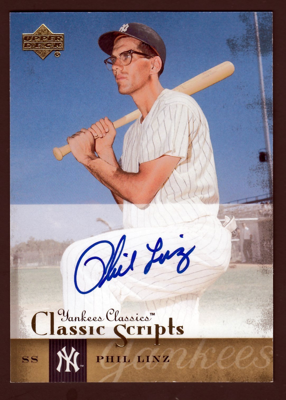 Phil Linz 2004 UD Yankees Classics Scripts On Card Autograph | eBay