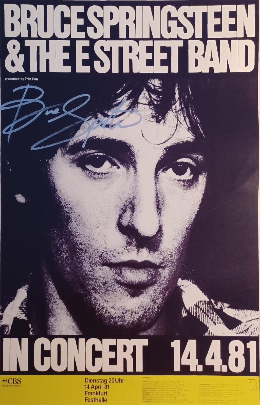 1981 BRUCE SPRINGSTEEN CONCERT Poster WALL ART PRINT SIZE 10x15inch | eBay