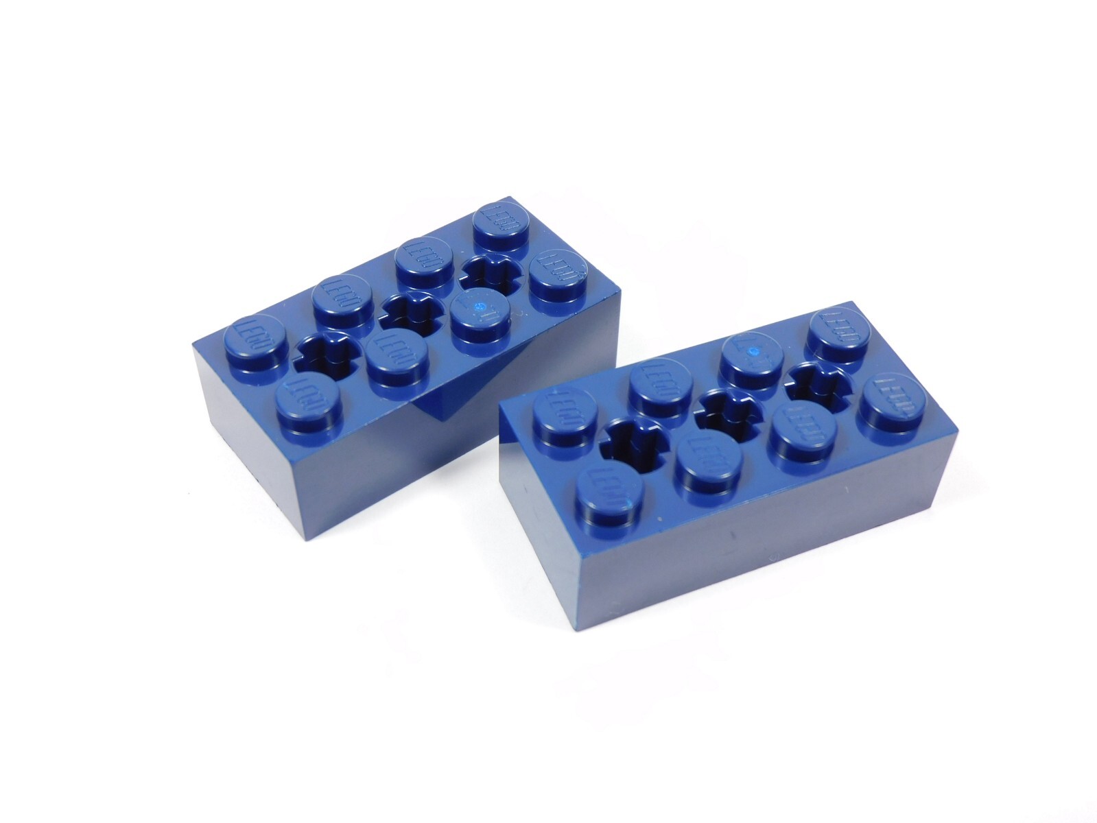 LEGO Lot of 2 Dark Blue 2x4 Technic Bricks w/ Axle Holes I9 | eBay