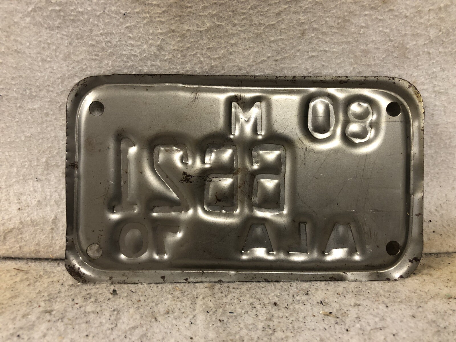 Vintage 1970 Alabama Motorcycle License Plate | eBay