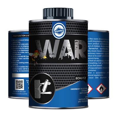 WAR Rustproofing Undercoating Underseal Dry, Flexible 1L Schultz ...