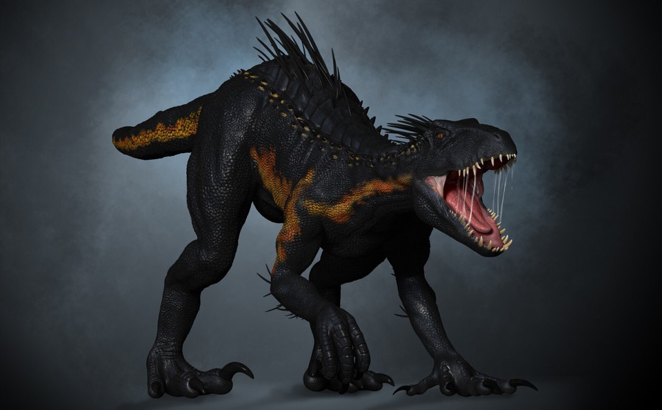 Jurassic World INDORAPTOR Dinosaur 16" GROWLS & EYES LIGHT UP RED ...