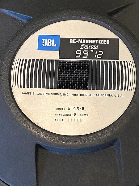 JBL E145-8 Woofer Speaker PAIR 8Ω USED JAPAN USA 150-4C vintage audio ...