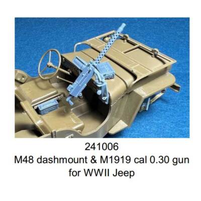 Minor 1/24 WWII Jeep M48 Dashmount & M1919 cal.30 Gun | eBay