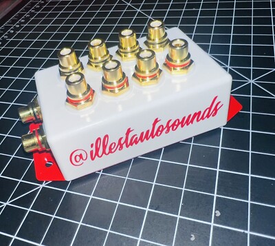 rca distribution block 1-4 rca splitter In White And Red | eBay