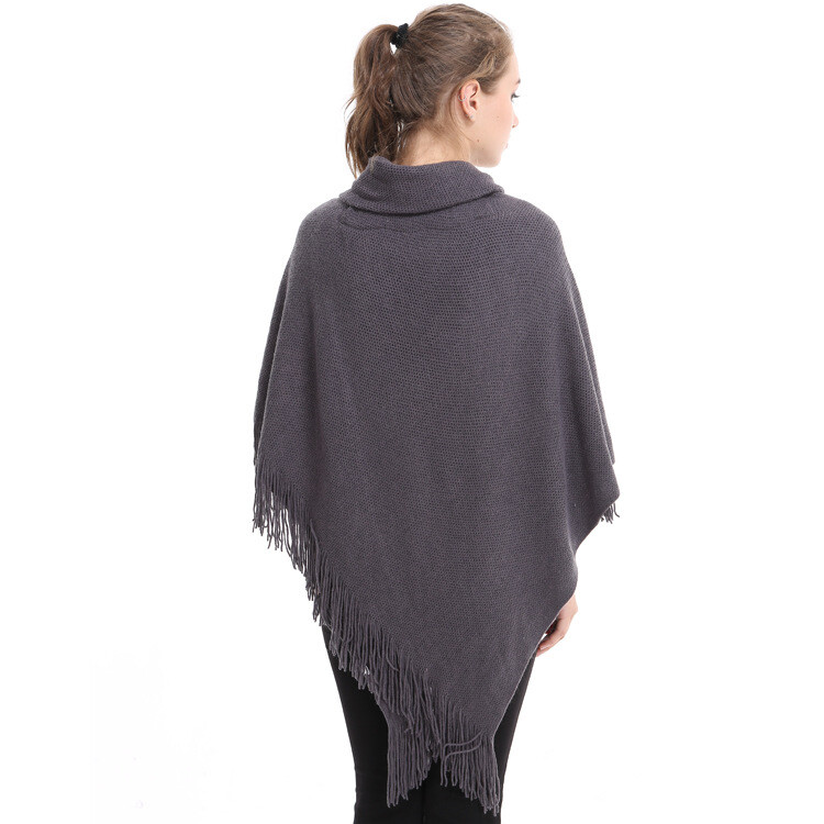 AU STOCK WARM DOUBLE LAYER PONCHO SWEATER HOOD CLOAK CAPE TOP COAT ...