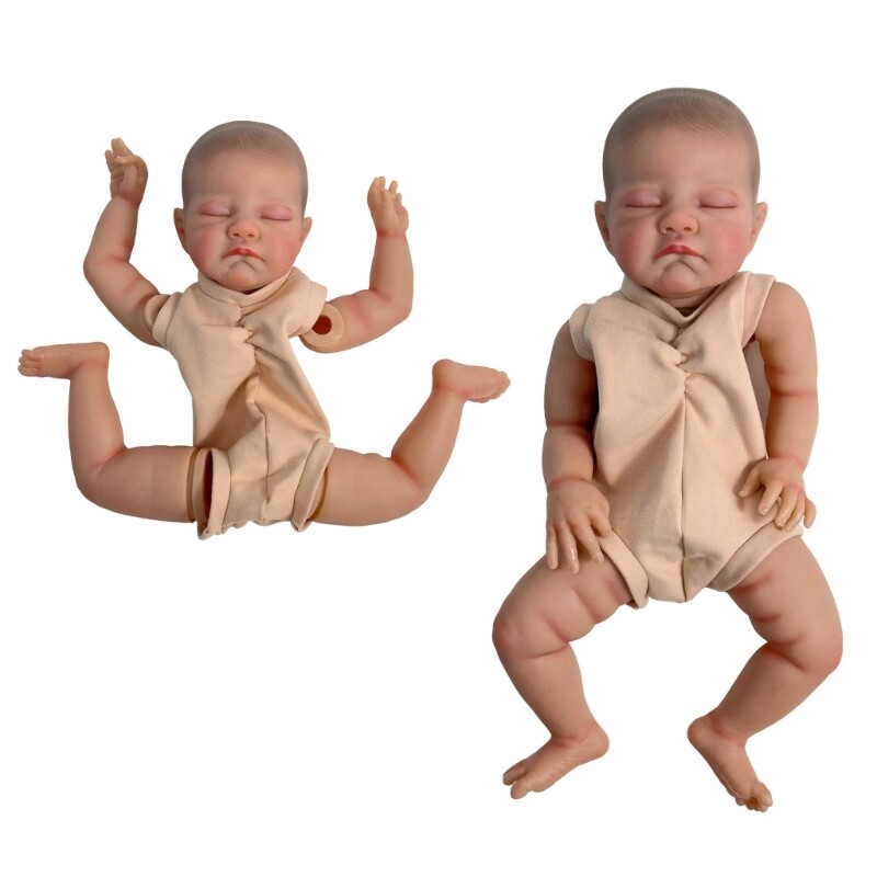 20’’ Reborns Doll Kits Sleeping Toy for Baby ClothBody Silicone Reborns ...