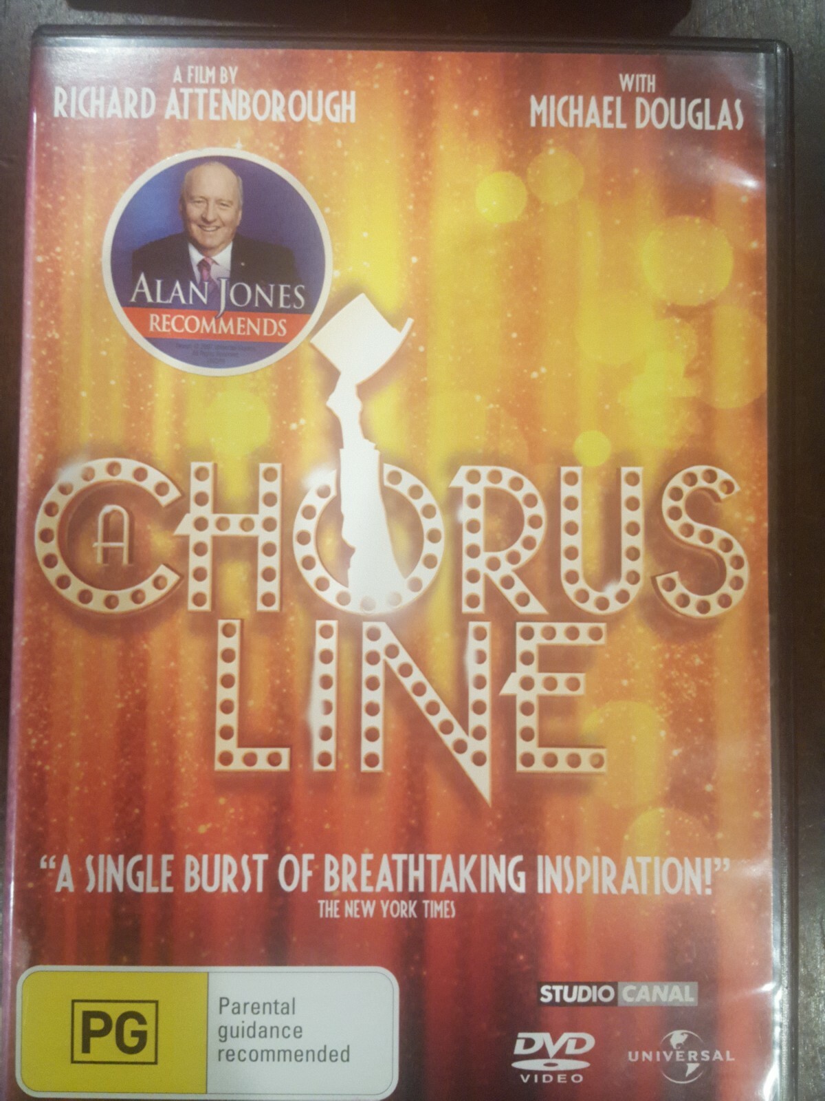 CHORUS LINE DVD MICHAEL DOUGLAS BROADWAY MUSICAL DANCE RICHARD ...