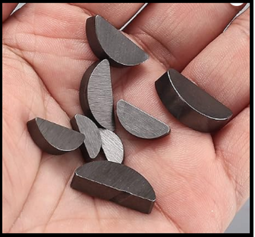 Woodruff Key Assortment Kit, 80Pcs Metric Woodruff Keys, Half Moon Keys ...