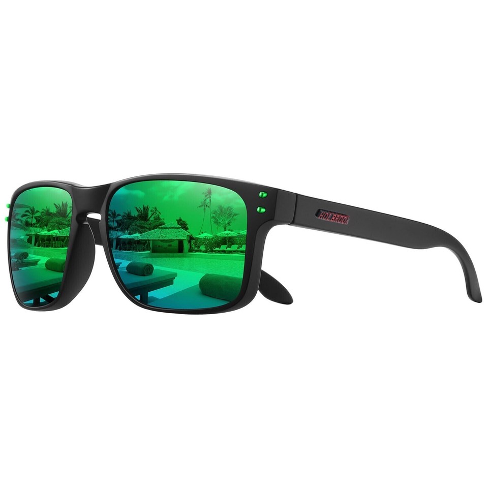 Summer Holbrook Polarized Sunglasses Matte Black/Black Mirror Lenses ...