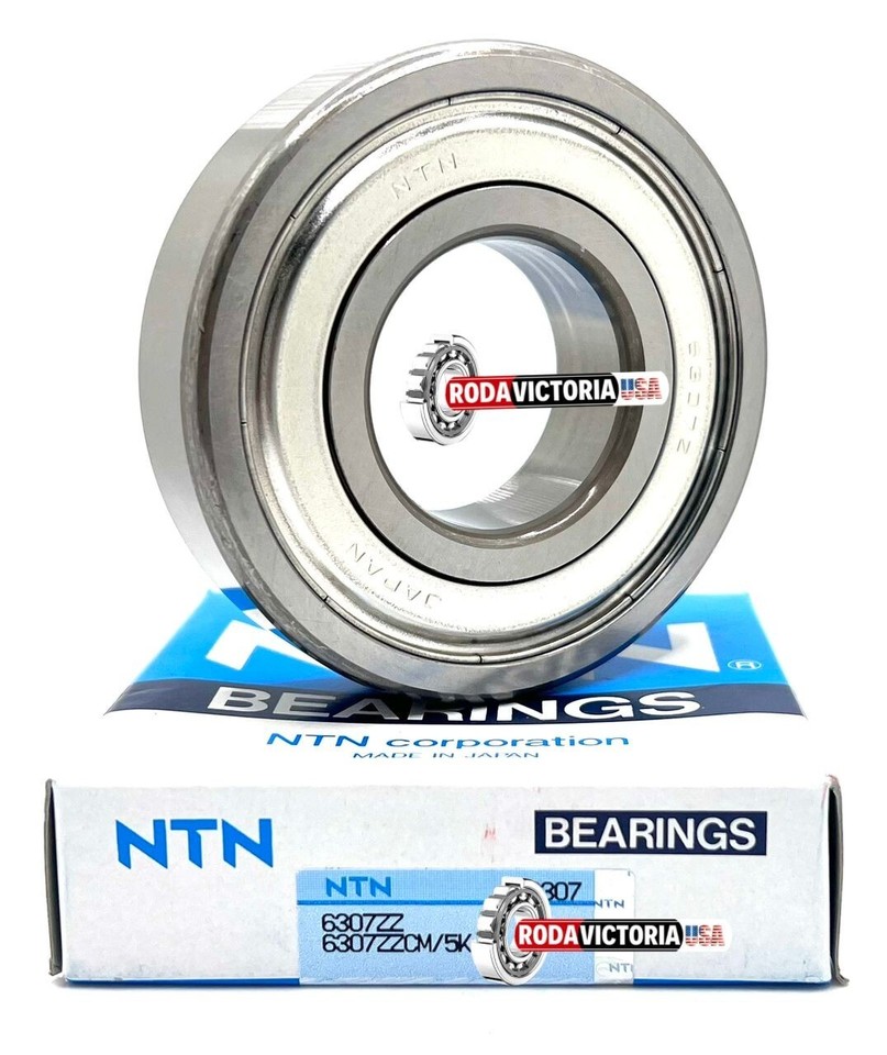 NTN JAPAN 6307 ZZ CM/5K DEEP GROOVE BALL BEARING, METAL SHIELDED ...