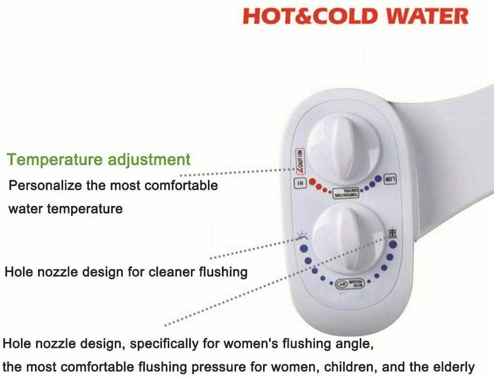 Adjustable Clean Clear Toilet Rear End Bidet Butt Wash Washer Fresh ...