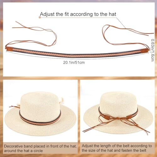 Cowboy Western Hat Band Braided Brown Ethnic Imitation Leather Black-01 ...
