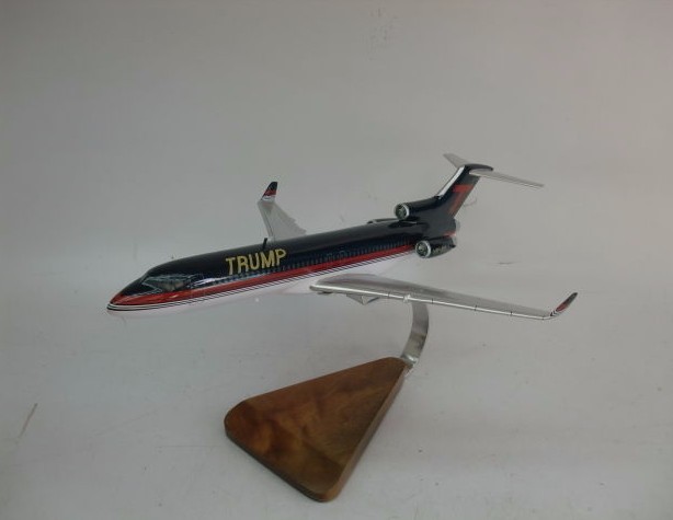 B-727 Donald Trump Apprentice Boeing B727 Airplane Desktop Wood Model ...