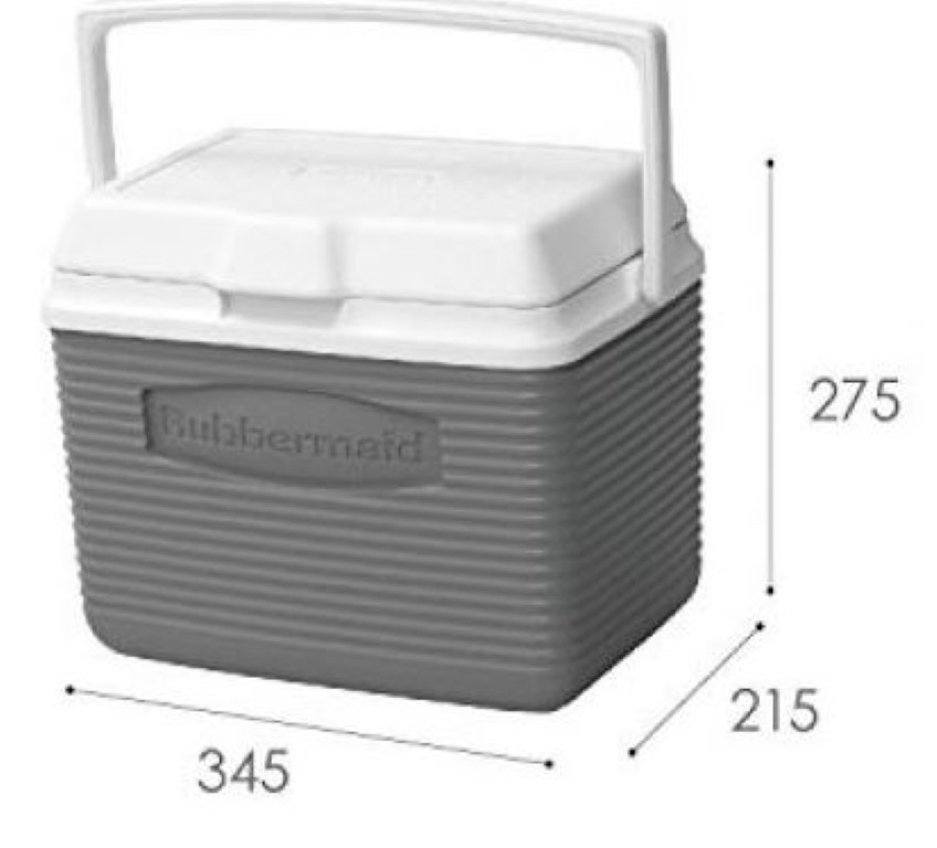 Rubbermaid 10 Qt Red Ice Chest Cooler Personal Portable Outdoor Camping ...