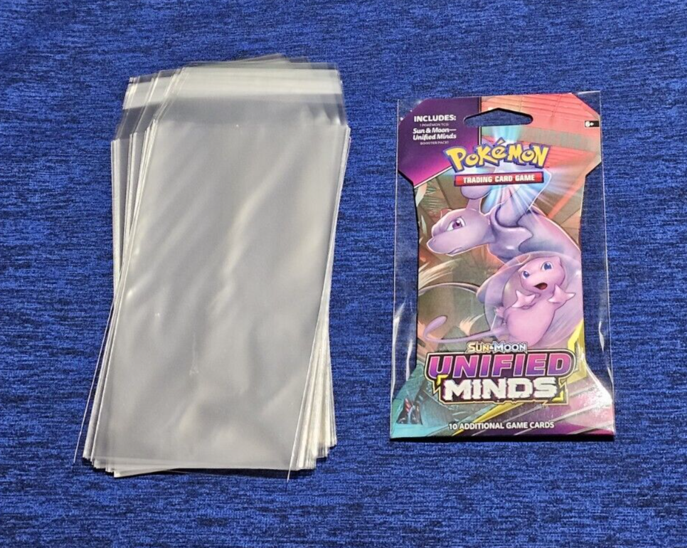 Pokemon Sleeved Blister Booster Pack Protective Sleeves - x50 Self ...