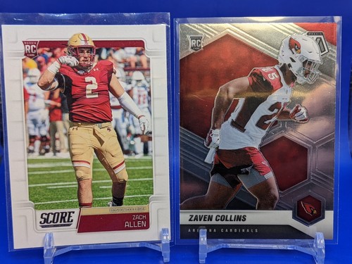 Zaven Collins Rookie 2021 Panini Mosaic + Zach Allen 2019 Score RC ...