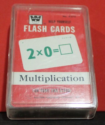 Vintage Whitman Multiplication Flash Cards w/ Original Case | eBay