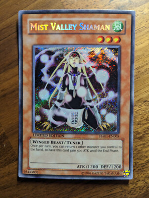 Yu-Gi-Oh! Mist Valley Shaman HA01-EN005 Limited Edition Secret Rare NM ...