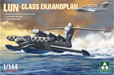 Takom 3002 LUN-Class Ekranoplan 1/144 AIRCRAFT Hobby Plastic Model Kit ...