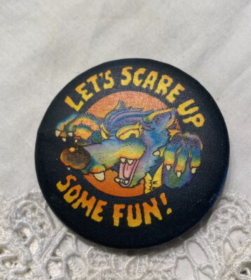 Vintage Hallmark Card 2" Pinback Button Let's Scare Up Some Fun CR-84 ...