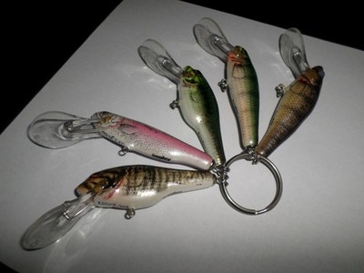 Vintage Bagley Salesman Sample Ring Of Small Fry Baits Very Nice Lures ...