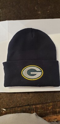 Green Bay Packers NFL Embroidered Logo Hat Beanie Stocking Cap Black | eBay