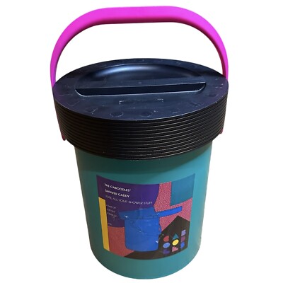 Caboodles Vintage Makeup Case Shower Caddy Green Pink Magenta Black ...