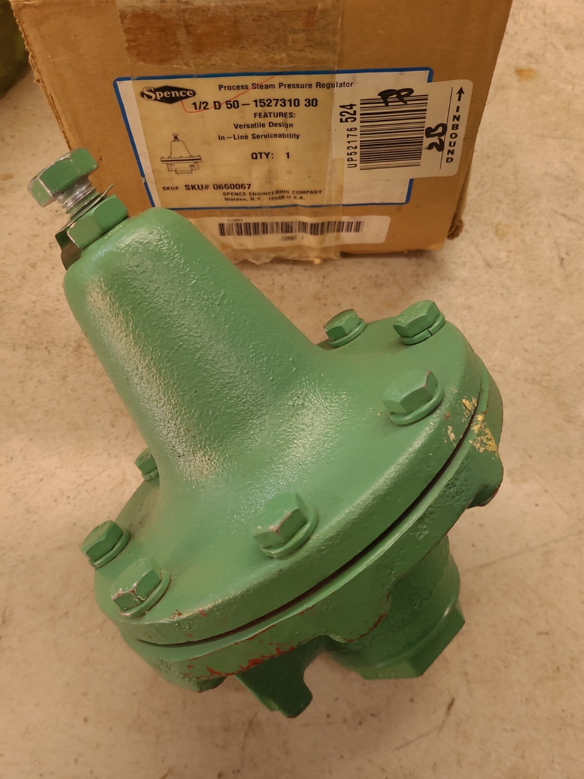 Spence 1/2" Direct Acting Steam Pressure Regulator D50 1527310 30 | eBay