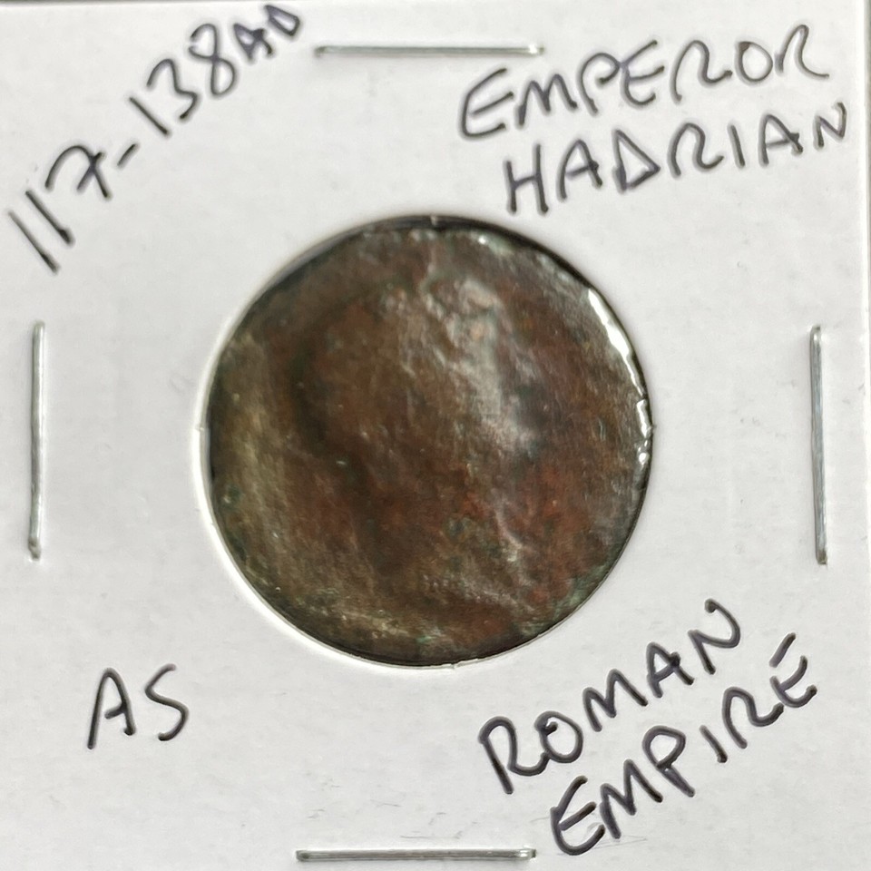 Authentic Ancient Roman Coin 117-138AD Emperor Hadrian 1900 Years Old ...