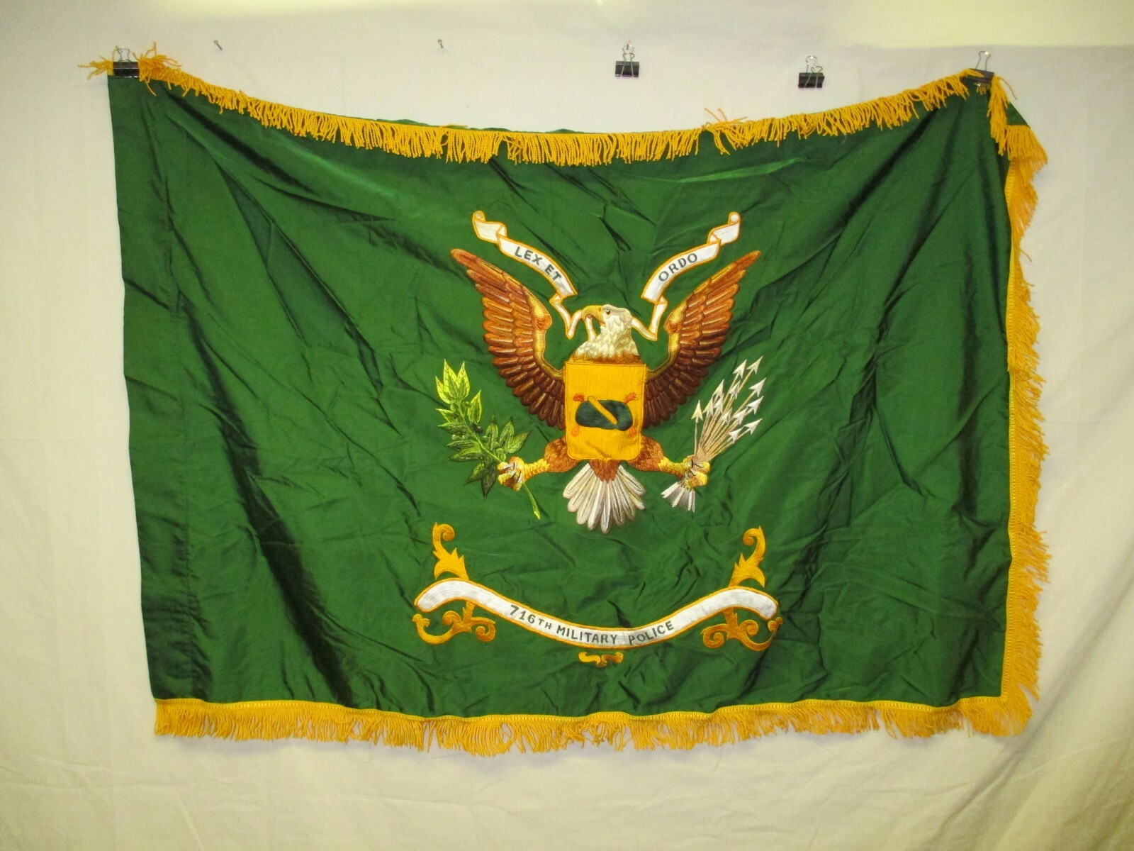 flag1372 Vietnam US Army Unit Color Flag 716 Military Police MP Lex Et ...