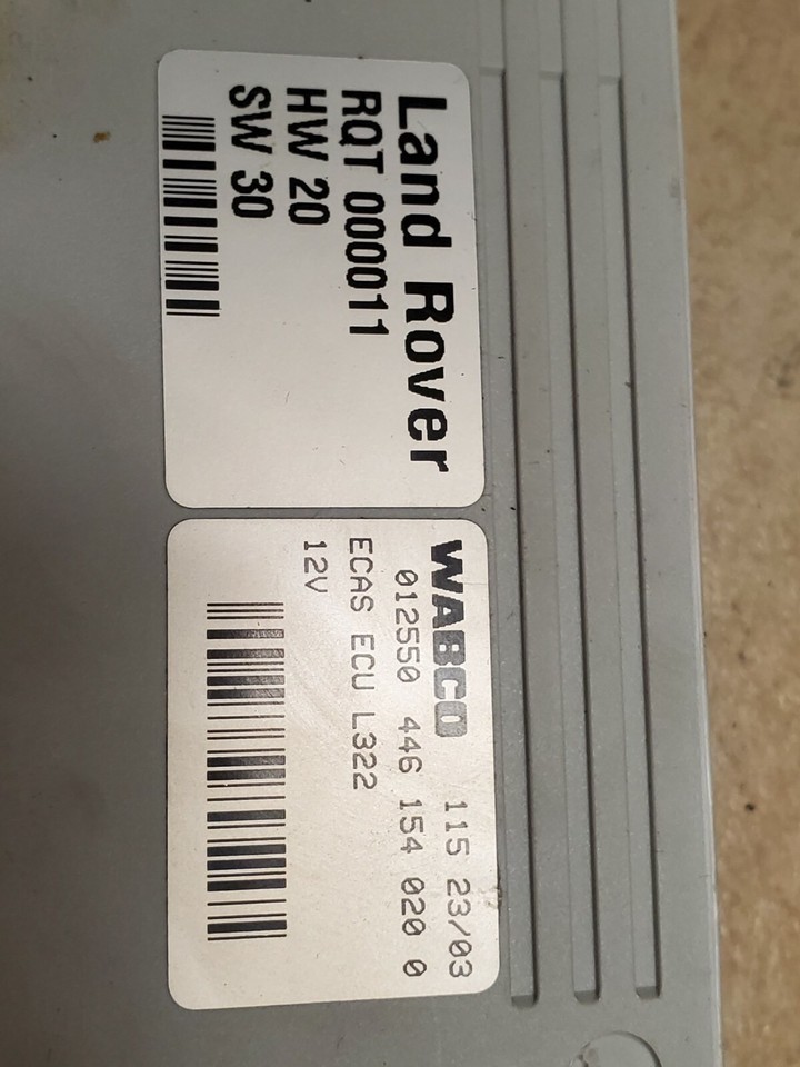 2003-2004-2005 LAND ROVER L322 AIR SUSPENSION CONTROL MODULE ECU ...
