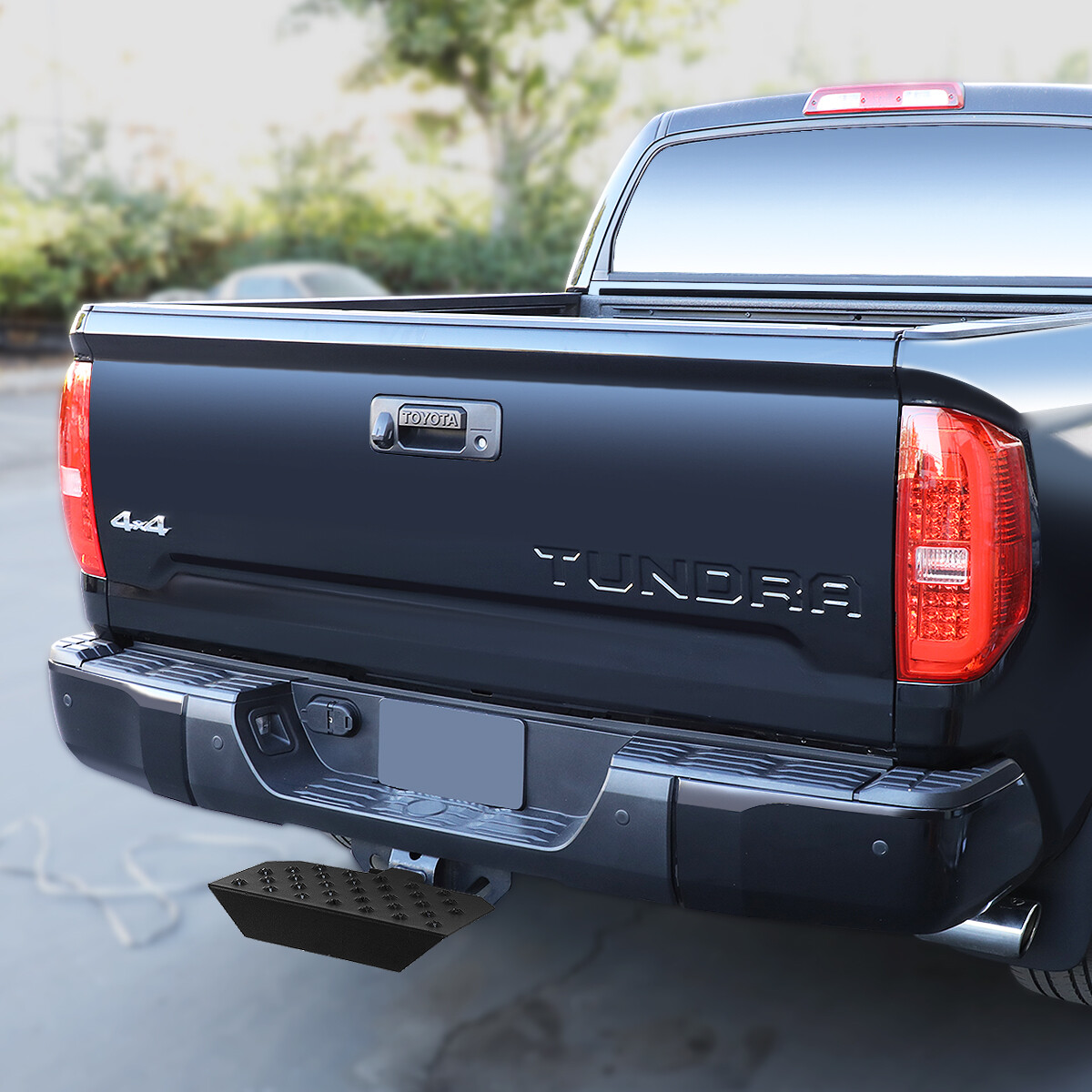 UNIVERSAL 2"RECEIVER TRAILER TOW TOWING REAR HITCH STEP NERF BAR BUMPER ...