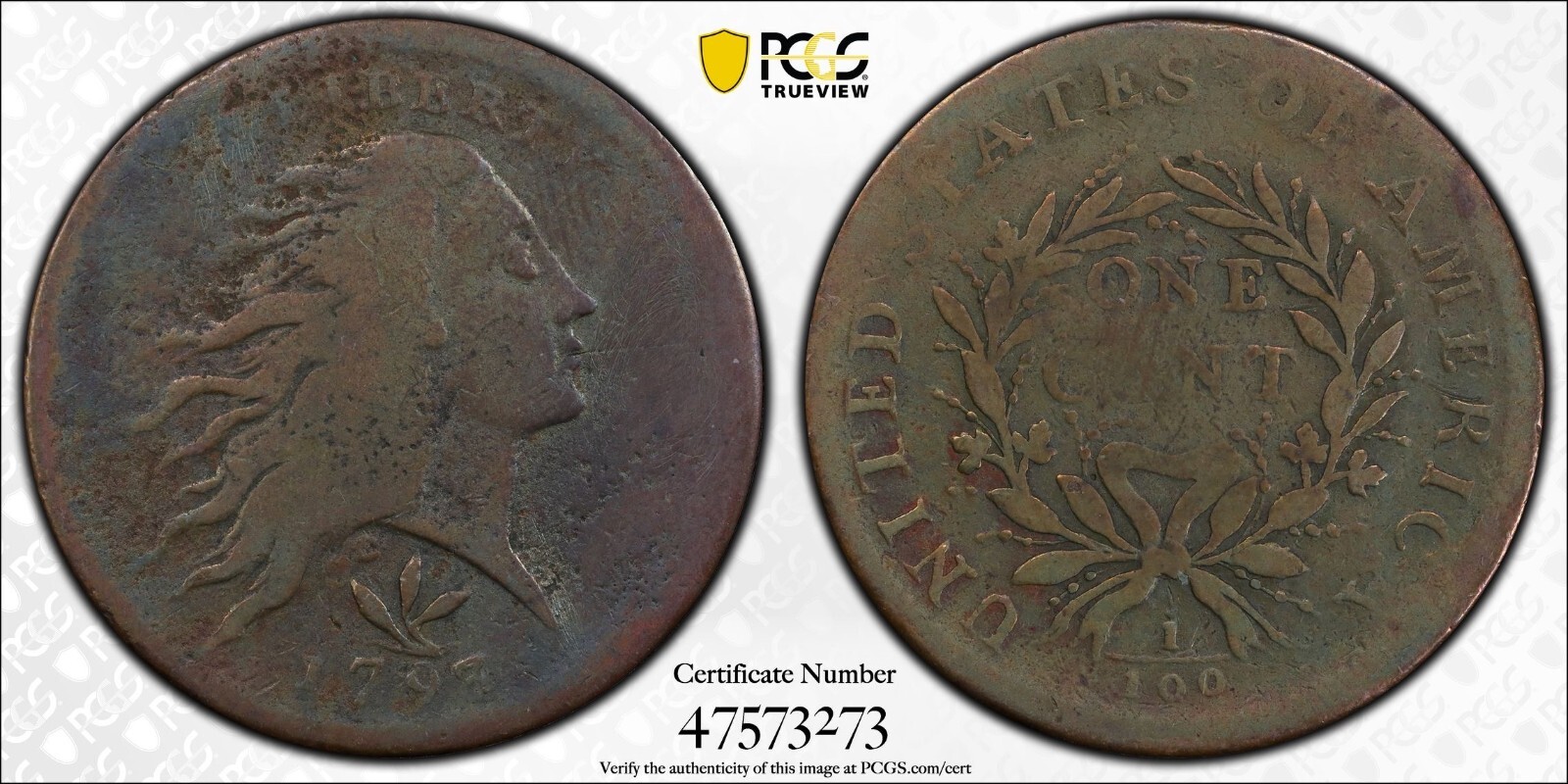 1793 Wreath Cent Vine and Bars Edge PCGS VG Details | eBay