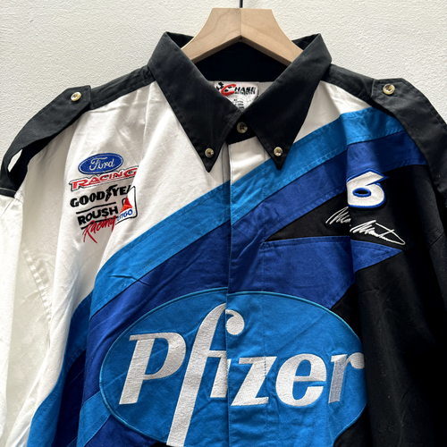 NEW W TAGS Mark Martin Racing Pfizer NASCAR Chase Authentics Blue/White ...