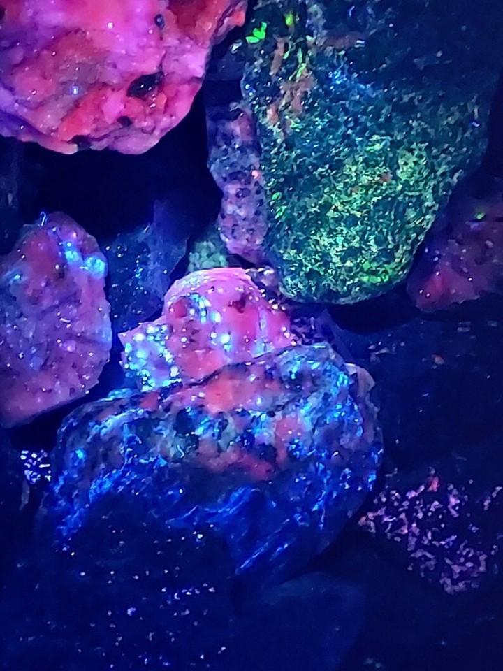 8ozs Lot Franklin SH NJ Longwave Fluorescent Rocks Minerals Willemite ...