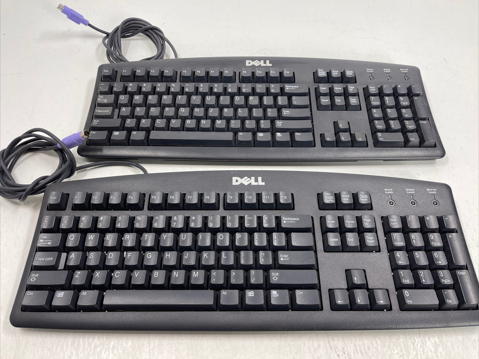 Lot Of 2 Dell RT7D20 SK-8110 PS/2 Wired Keyboard | eBay