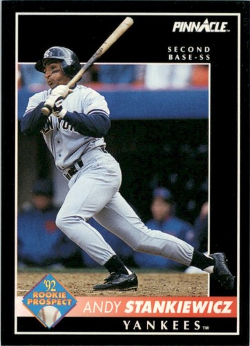 1992 Pinnacle Andy Stankiewicz New York Yankees #564 Baseball Card | eBay
