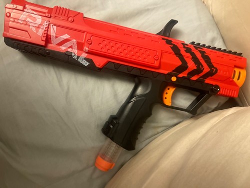 NERF RIVAL XV-700 TOY RIFLE GUN Red with cartridge and ball ammunition ...