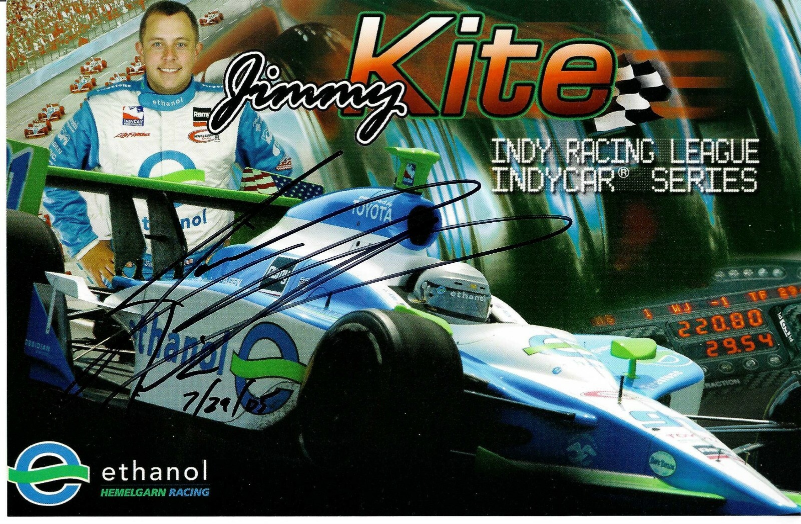 Jimmy Kite Signed Ethanol Racing Promo 5.5x85 Photo | eBay