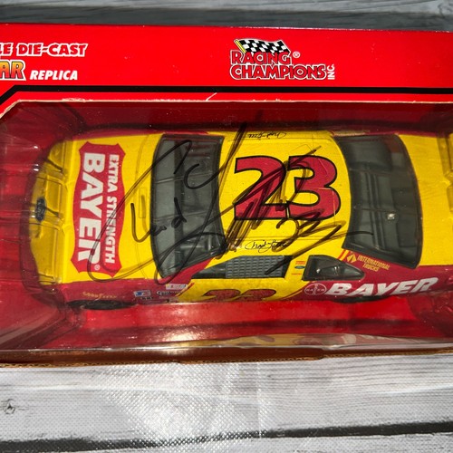 Autographed Racing Champions #23 Chad Little Bayer Extra Strength 1995 ...