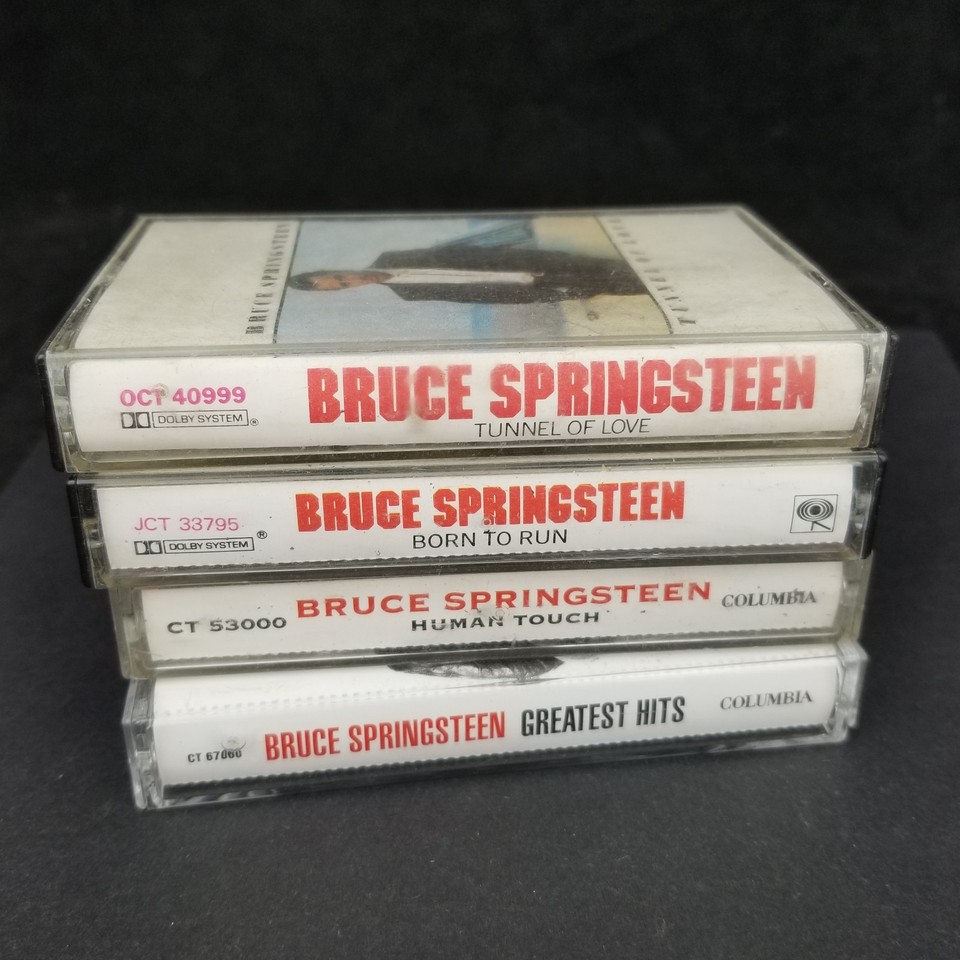 Bruce Springsteen Cassette Tape Lot Born to Run Tunnel of Love Human ...