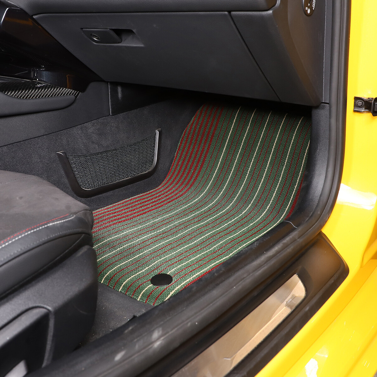 Green Line Slik Wire Carpet Floor Mat Pad Trim Fit For Toyot Supra 2019 ...