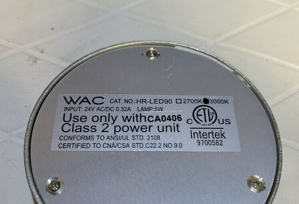 LED Button Light - WAC Lighting HR-LED90-30-BN | eBay