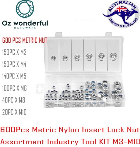 600 PC Metric Nut Assortment Metric Nutserts Grab Kit Assortment | eBay