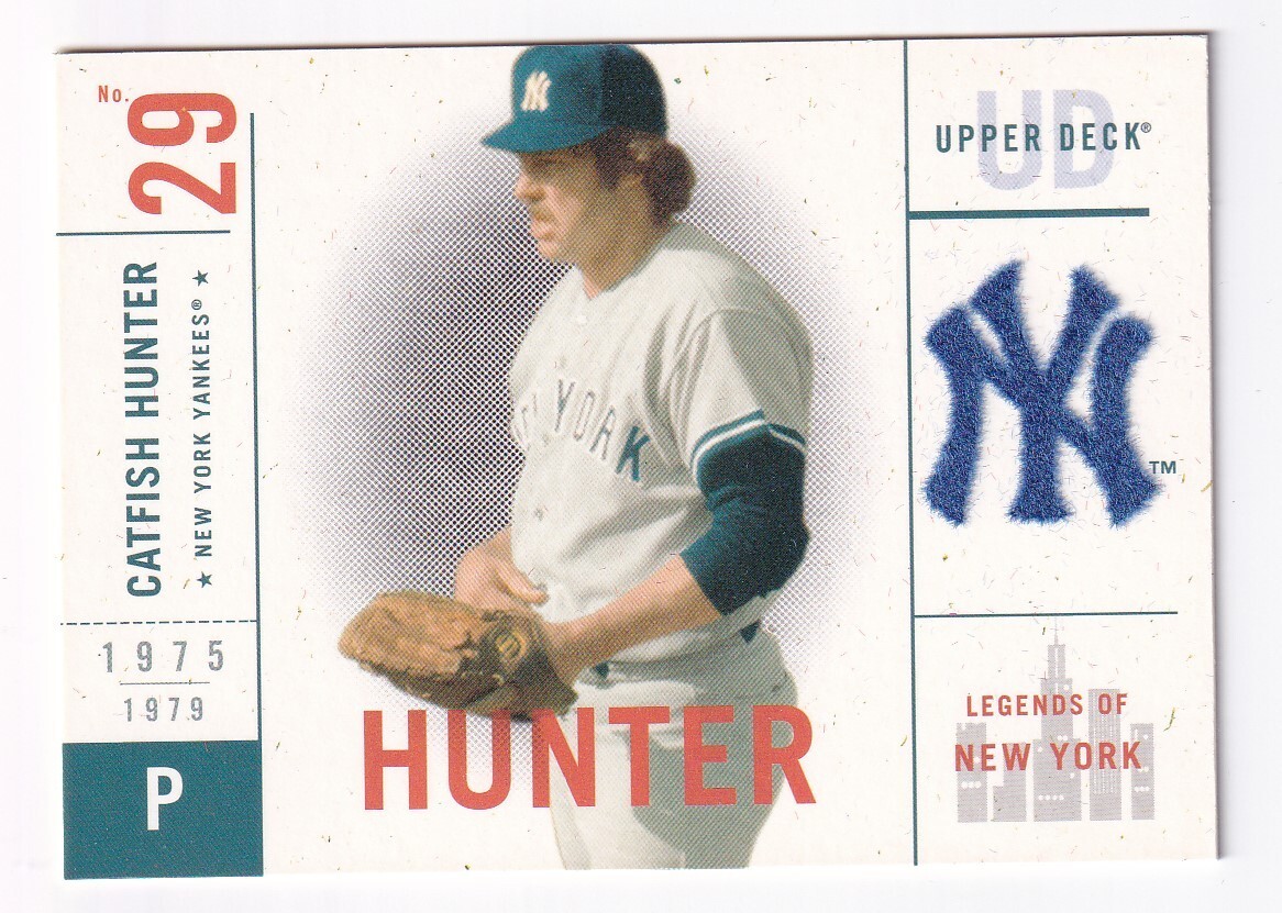 Catfish Hunter 2001 Upperdeck ML Baseball Bronx Tales Card #98 | eBay