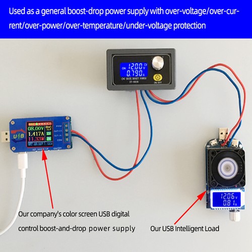 CNC DC DC Buck Boost Converter CC CV 0.6-30V Power Module Adjustable ...