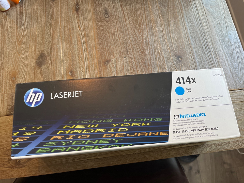 Toner Cartridge - Cyan Cian 414x laserjet | eBay